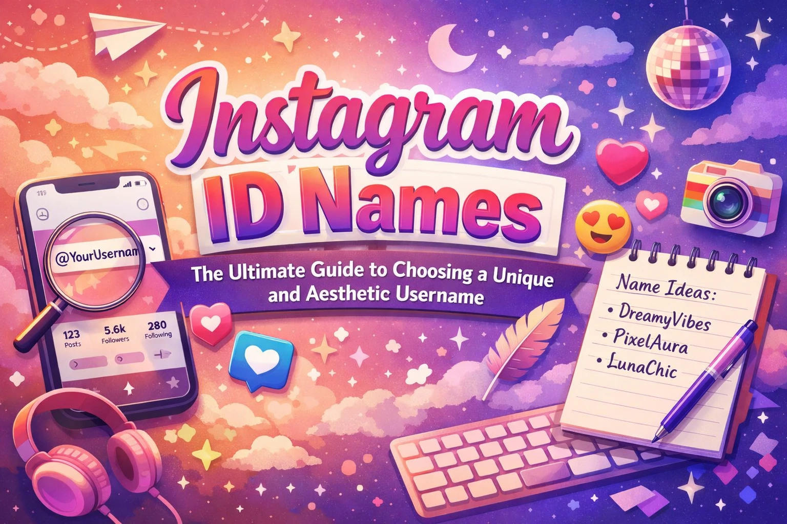 Instagram ID Names: 500+ Unique, Cool and Aesthetic Username Ideas